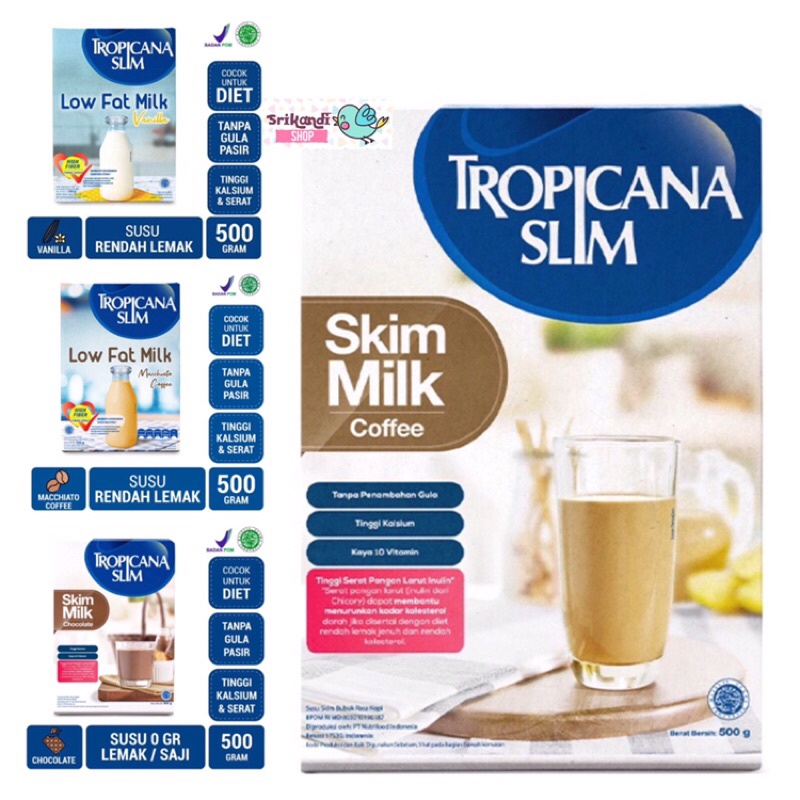 Jual TROPICANA SLIM SUSU LOW FAT SKIM GOLDENMIL MILK 500 1000 G 1kg 1 ...