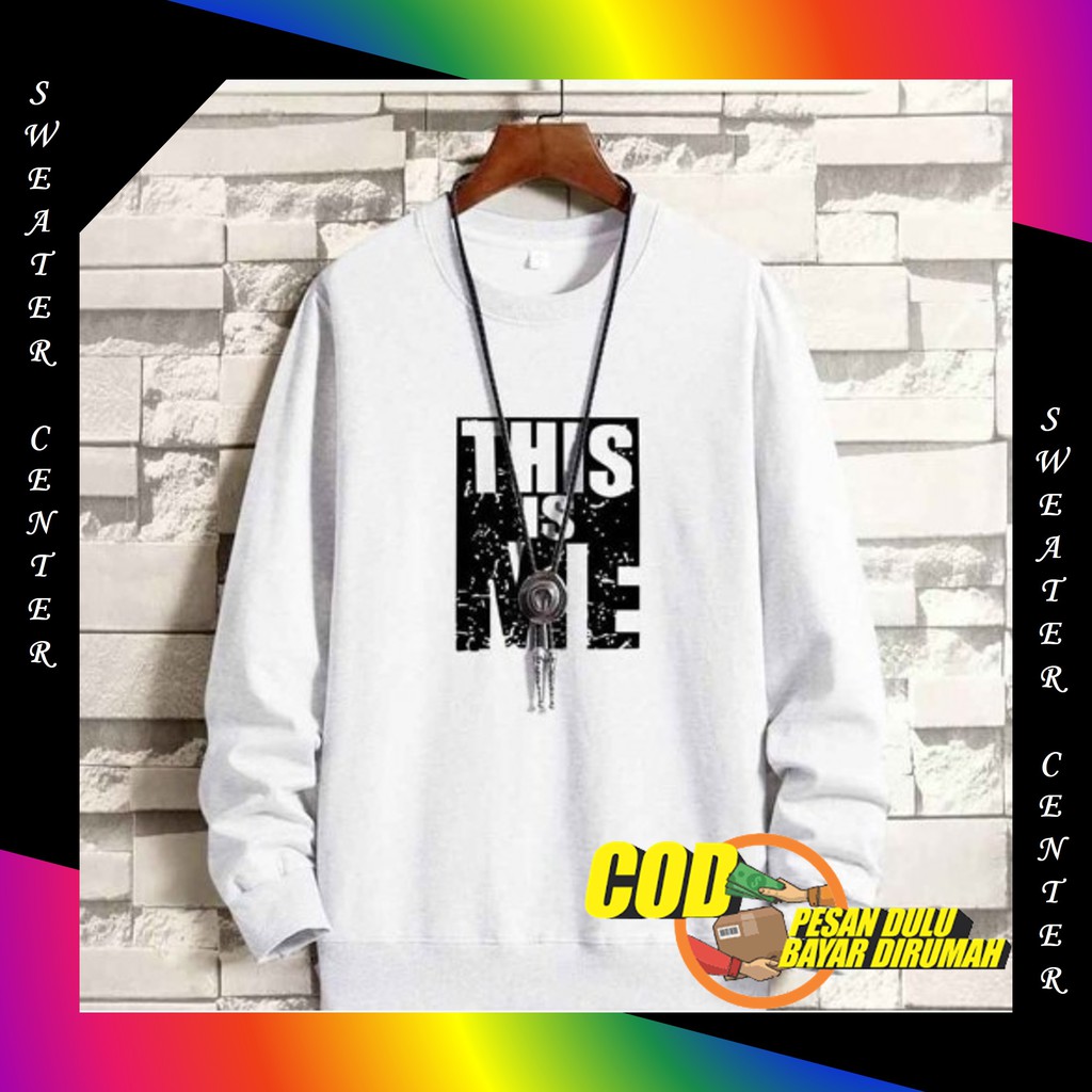 Jual Crewnek Pria Wanita Switer Jaket Cowok Sweater Oversize Cn Wanita ...