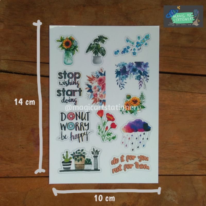 Jual Stiker Estetik Laminasi | Shopee Indonesia