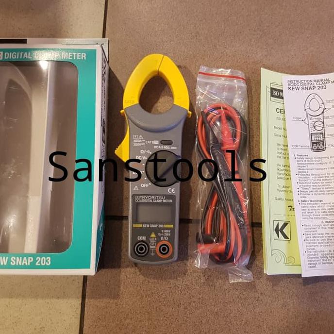 Jual Kyoritsu Kew tech KT203 ac dc digital clamp meter tang ampere KT ...