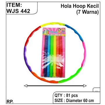 Jual B.442 Hula Hoop Ring Plastik - Hulahop Kecil - Hulla Hoop - Hola Holla Dancing Anak Dewasa ...
