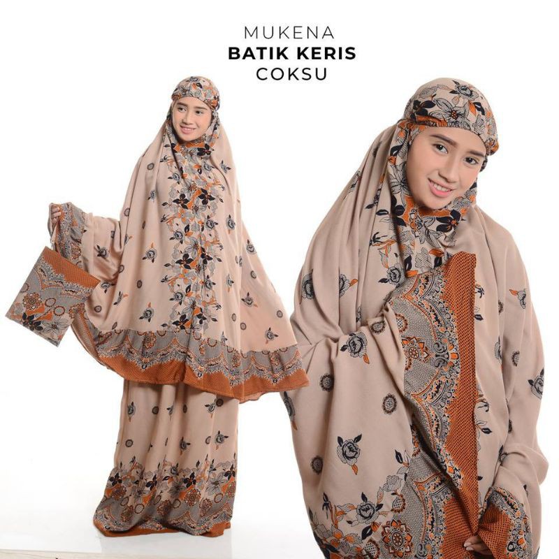 Jual Raszi Official - Mukenah Katun Rayon Bali Dewasa Motif Batik Keris ...