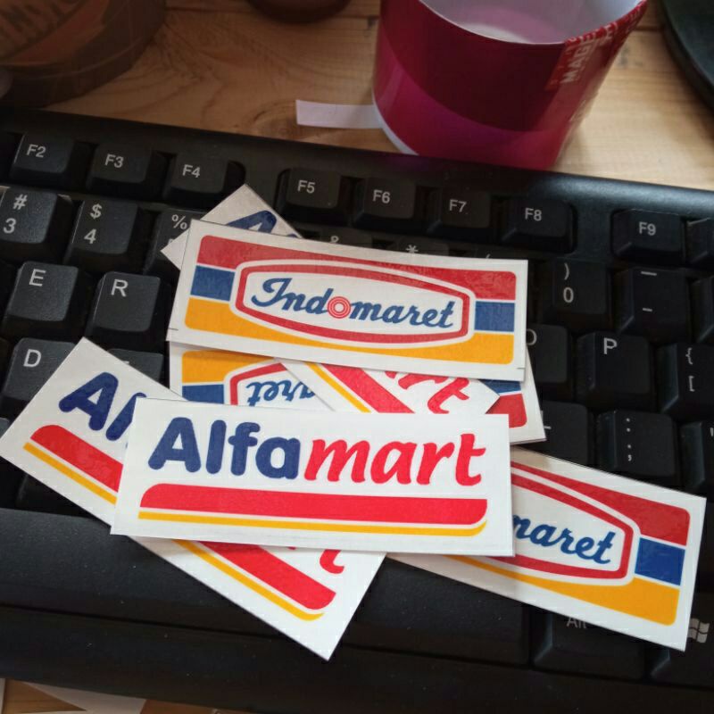 Jual Sticker printing indomaret alfamart bijian anti air | Shopee Indonesia