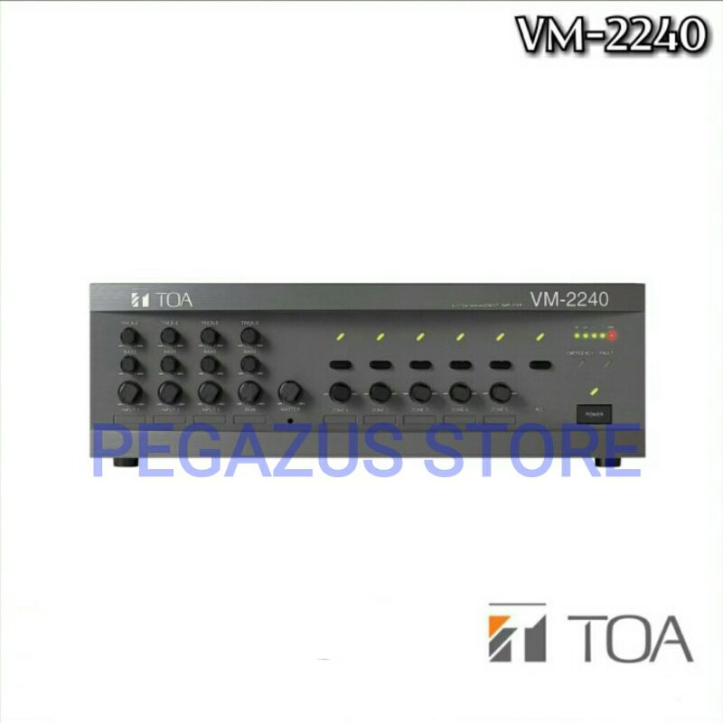 Jual TOA VM-2240 VM2240 VM 2240 ORIGINAL System Management Amplifier ...