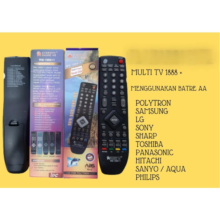 Jual REMOTE MULTI /UNIVERSAL / LCD LED POLYTRON SAMSUNG LG SONY SHARP ...