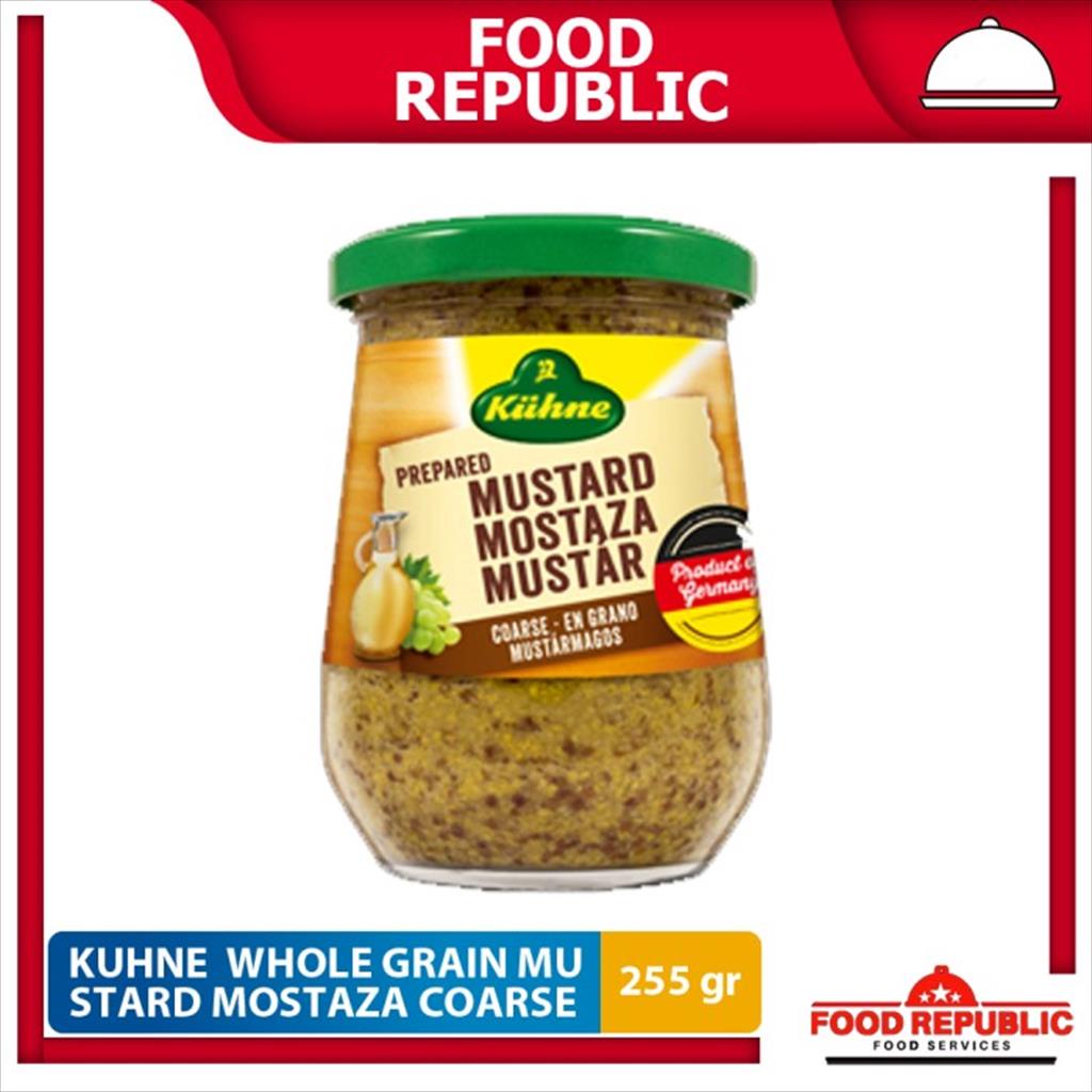 Jual Kuhne Coarse Mustard 255 gr Dijon Mostaza Mustar Whole Grain Kasar ...