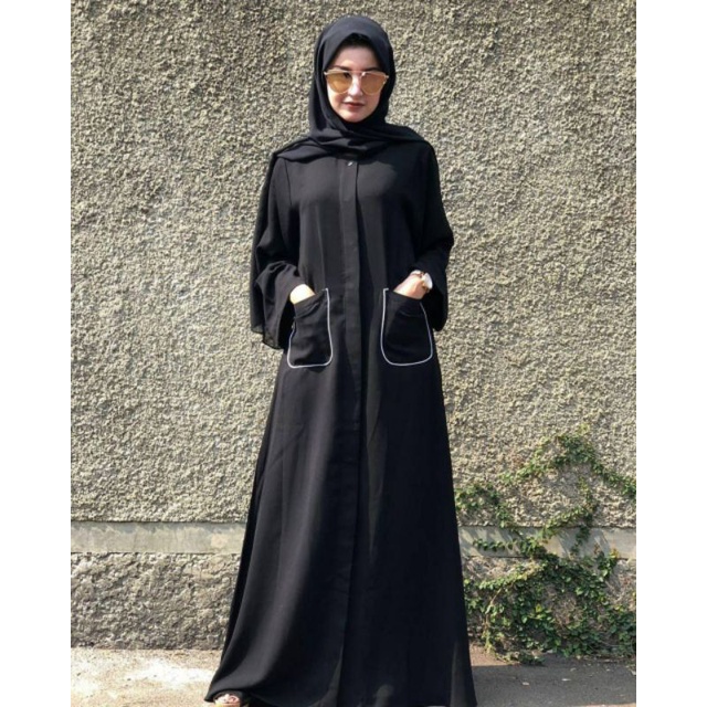 Jual New Abaya Gamis Maxi Dress Arab Saudi|abaya lis saku | Shopee ...
