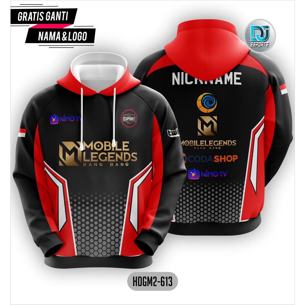 Jual Jaket/Hoodie/Sweater Game Kekinian Gratis Custom Nama Dan Logo ...