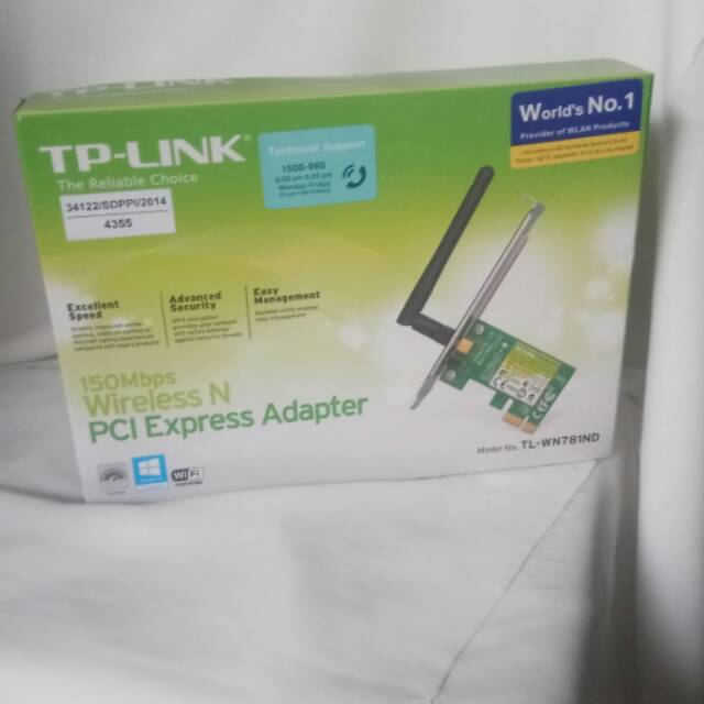 Jual Tplink TL WN 781ND 150mbps wireless pci express adapter tp link ...