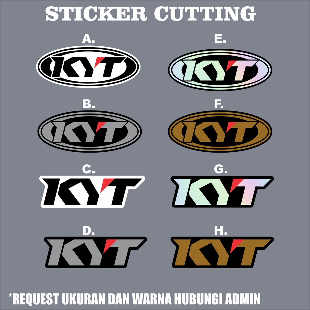 Jual STIKER CUTTING HELM KYT / STICKER KYT | Shopee Indonesia