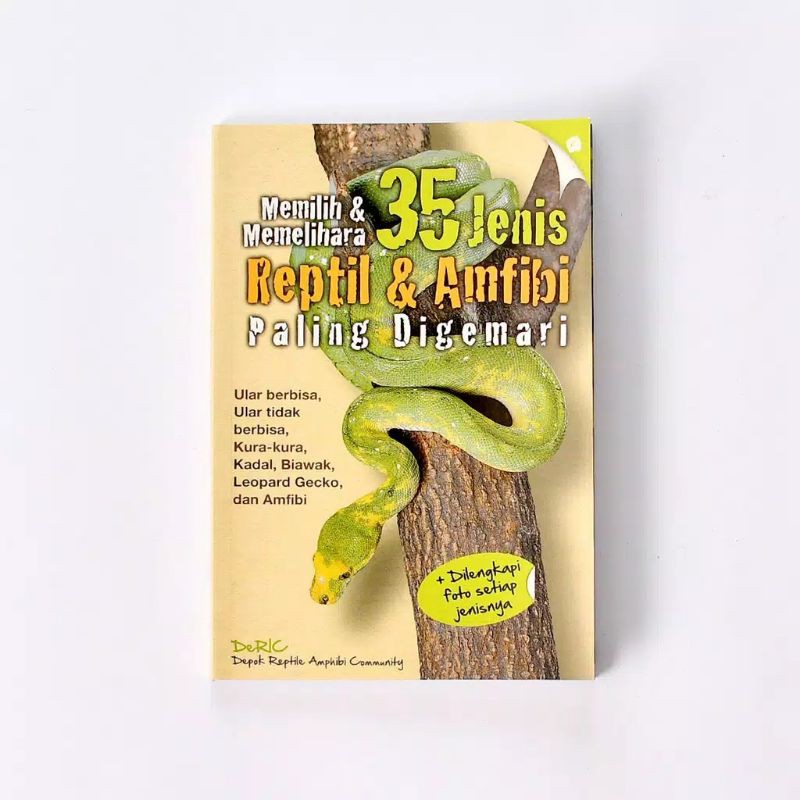 Jual BUKU REPTIL/BUKU BELAJAR REPTIL/Buku memilih dan memelihara 35 ...