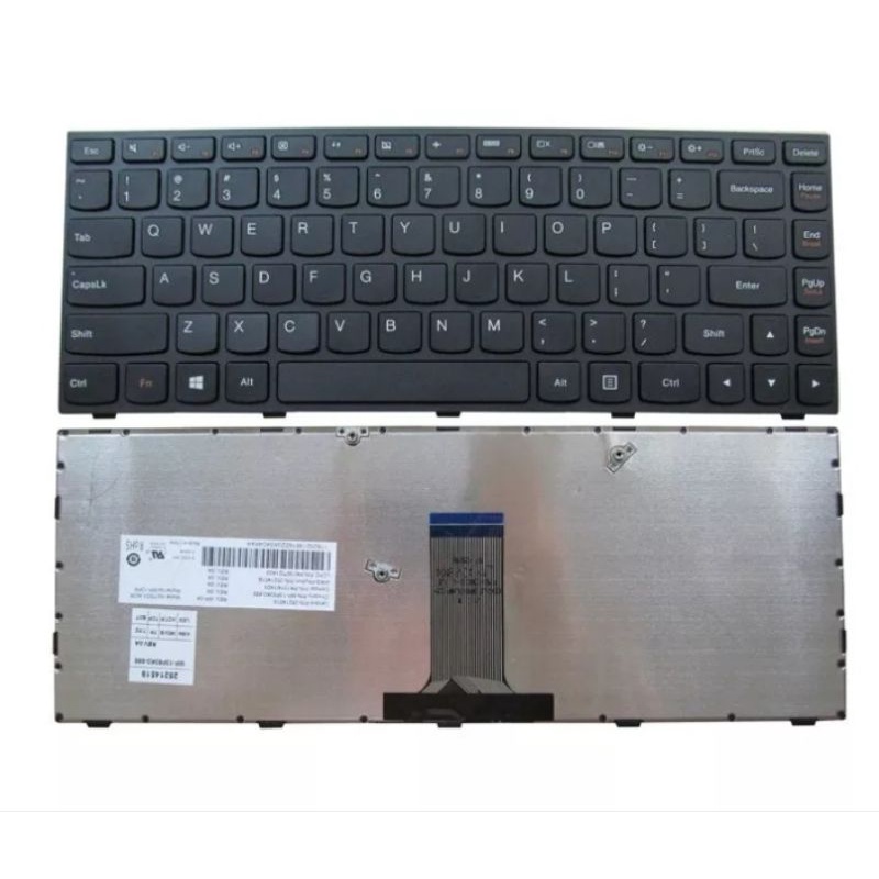 Jual Keyboard LENOVO IdeaPad 300-14IBR 300-14ISK - Black silver ...