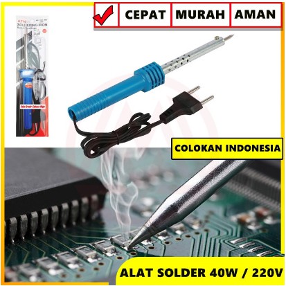 Jual ALAT SOLDER SOLDERING ALAT PATRI LISTRIK 40 WATT SOLDERING IRON ...