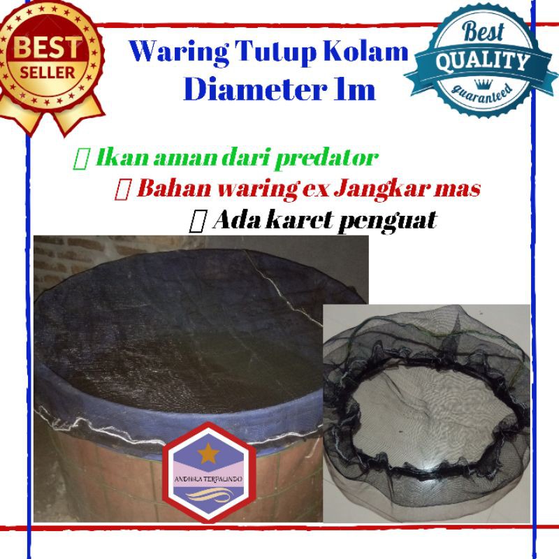 Jual waring penutup kolam Diameter 1m/Tutup kolam ikan/jaring penutup ... Jual waring penutup kolam Diameter 1m/Tutup kolam ikan/jaring penutup ...