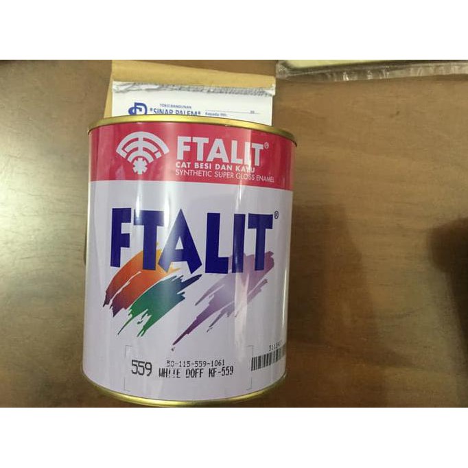 Jual CAT KAYU BESI / FTALIT WARNA HITAM PUTIH DOFF PALING MURAH ...