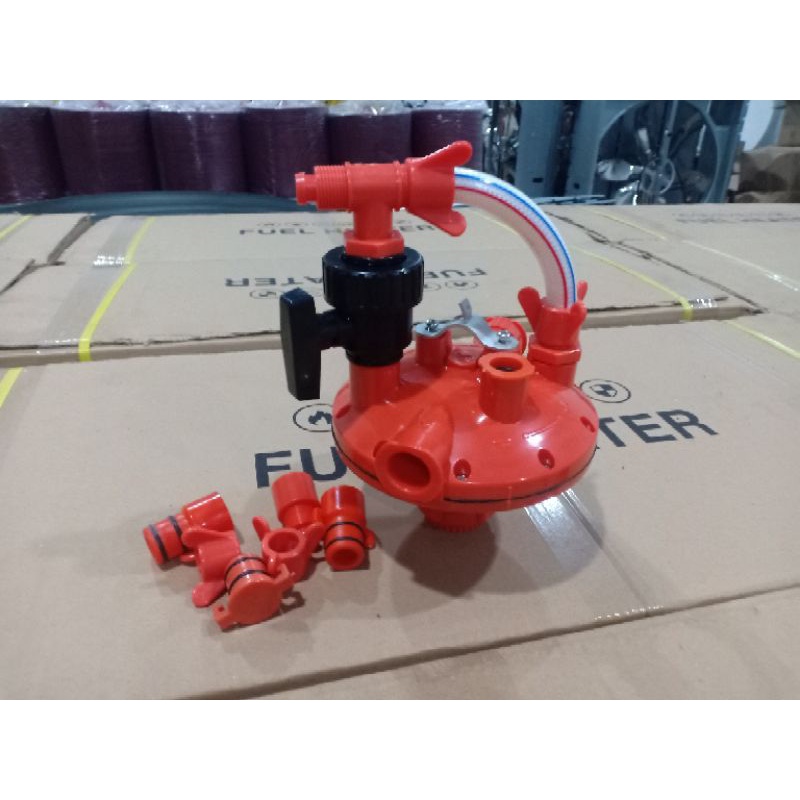 Jual REGULATOR AIR PENURUN TEKANAN AIR NIPPLE REGULATOR ORANGE MERAH ...