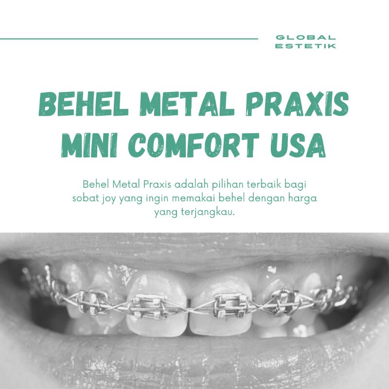 Jual Behel Metal Praxis Mini Comfort USA - 2 Rahang | Shopee Indonesia