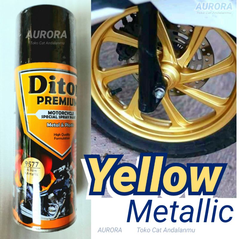 Jual Diton Premium Yellow Metallic 9577 Kuning Emas Metalik Gold ...