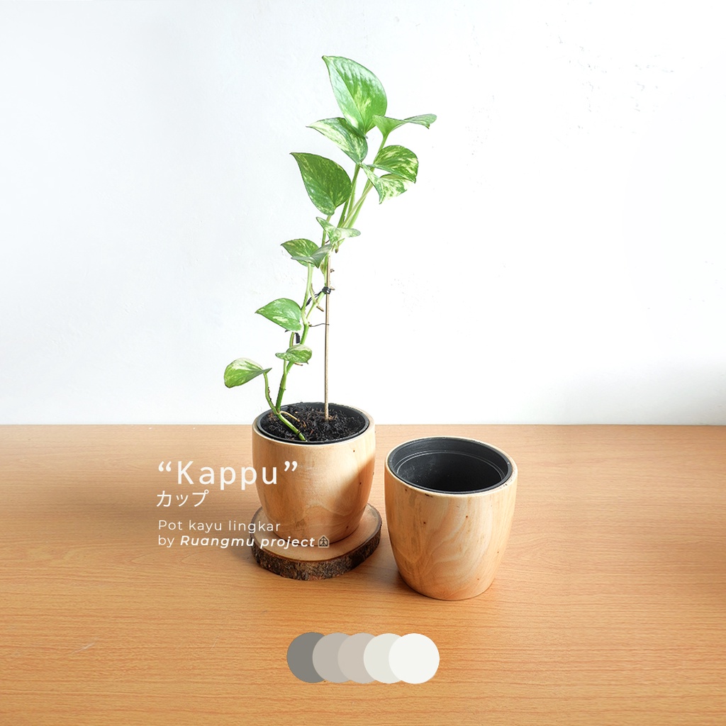 Jual Pot kayu kecil / wooden planter - by Ruangmu Project | Shopee ...