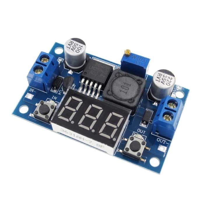 Jual Modul Step Down LM2596 DC-DC Buck Converter 3A dengan Voltmeter | Shopee Indonesia