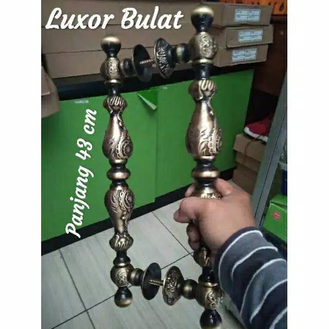 Jual Handle Pintu / Tarikan Pintu Rumah Pagar Kuningan Antik 43cm ...