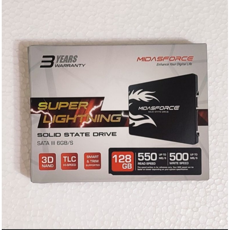 Jual SSD MIDASFORCE SUPER LIGHTNING SATA 128GB | Shopee Indonesia