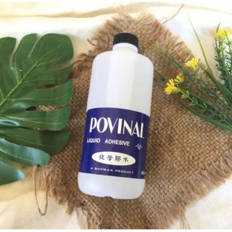 Jual LEM POVINAL isi 500ml (bisa buat slime) | Shopee Indonesia