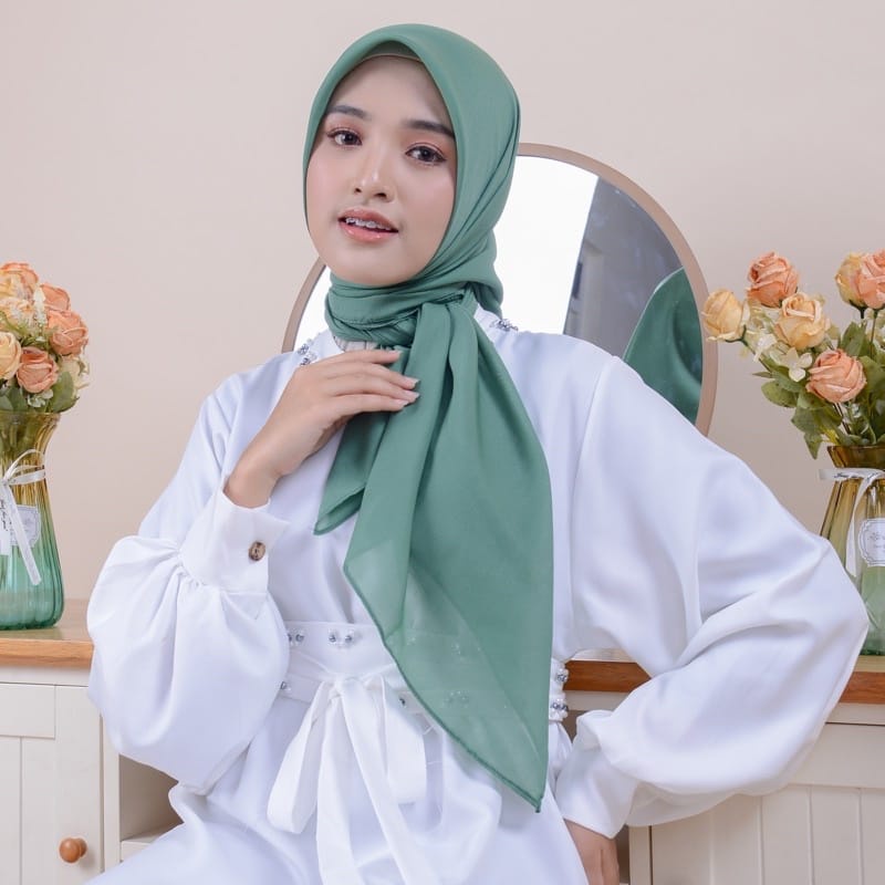 Jual Kerudung Paris Voal Premium | Jilbab Segi Empat Voal Polos Daily Hijab Style Premium ...