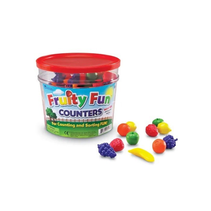 Jual Learning Resources Fruity Fun Counters Set of 108 Mainan Buah ...
