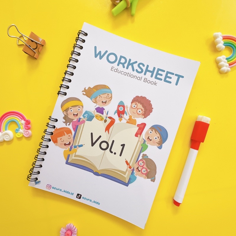 Jual Worksheet Anak Usia 2 3 4 5 Tahun Paud TK Buku Edukasi Lembar ...