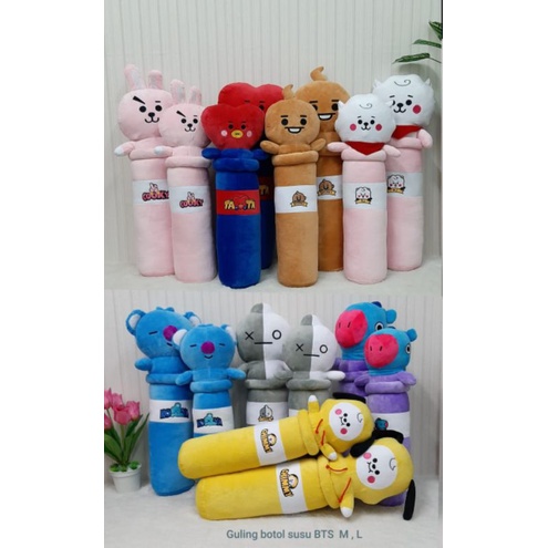 Jual Guling Botol Susu BTS size L/70cm/guling boneka bt21/guling ...