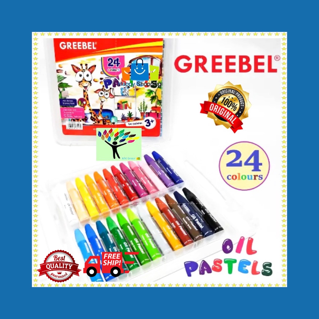 Jual GREEBEL CRAYON 24 WARNA ORIGINAL | Shopee Indonesia