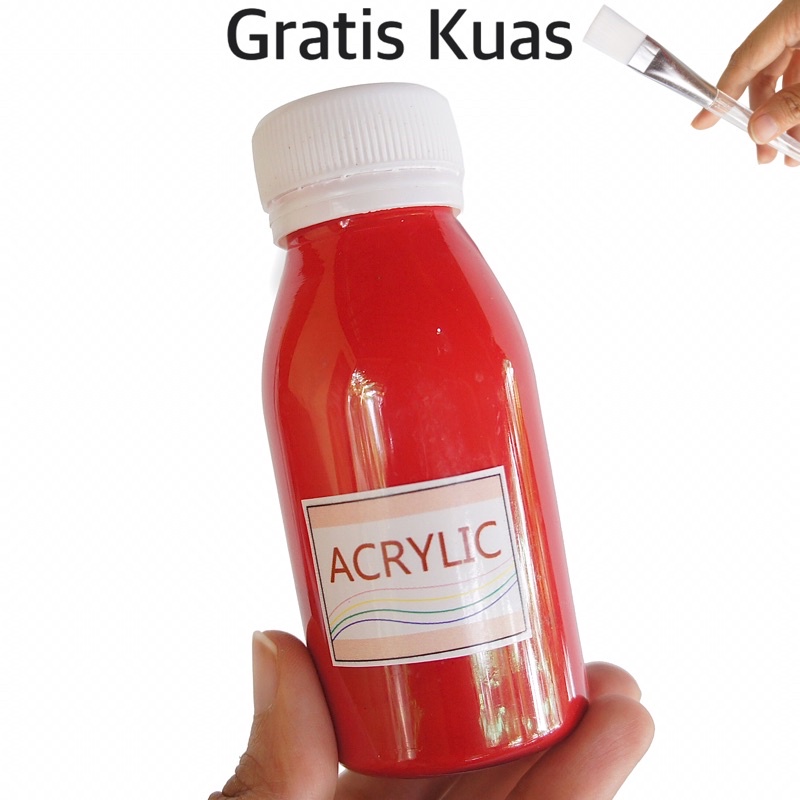 Jual Cat Acrylic (80ml) Premium Cat Lukis Akrilik waterbased serbaguna ...