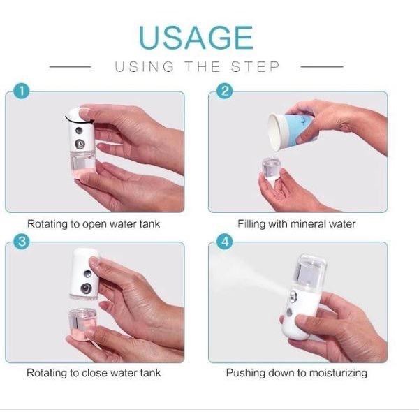 Jual NEW Mini Nano Spray Gun Face Mist Wajah Portable Disinfektan Semprotan | Shopee Indonesia