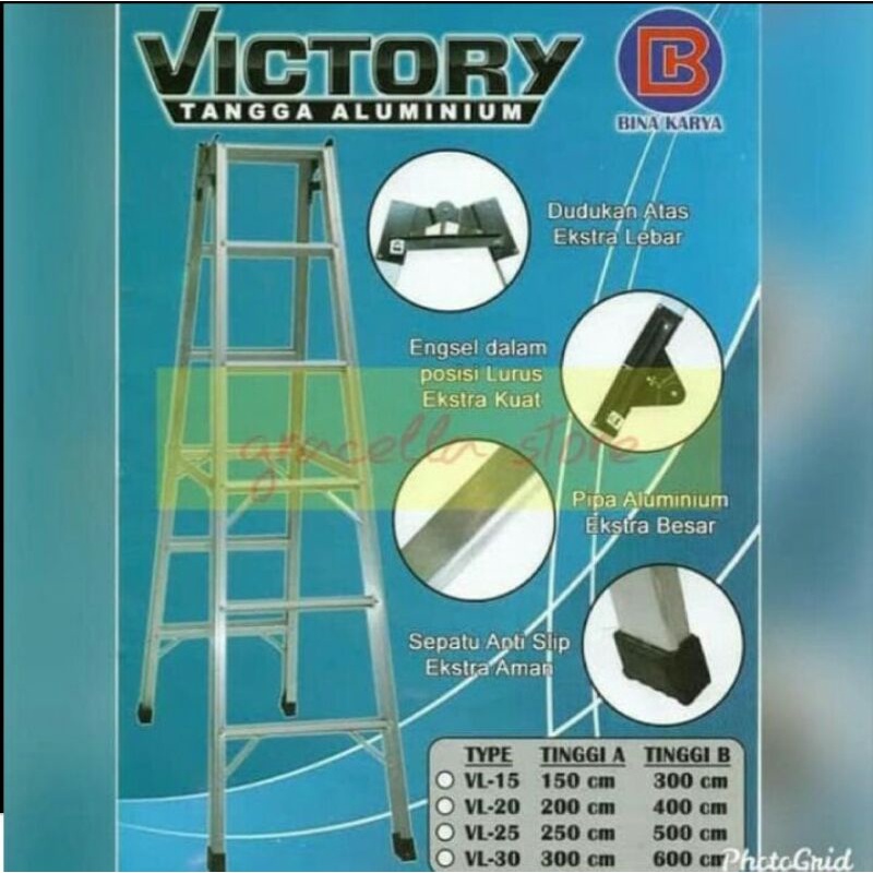 Jual TANGGA LIPAT SIMPLE SUPER KOKOH ANTI KARAT DAN ANTI PATAH 100% ORI ...