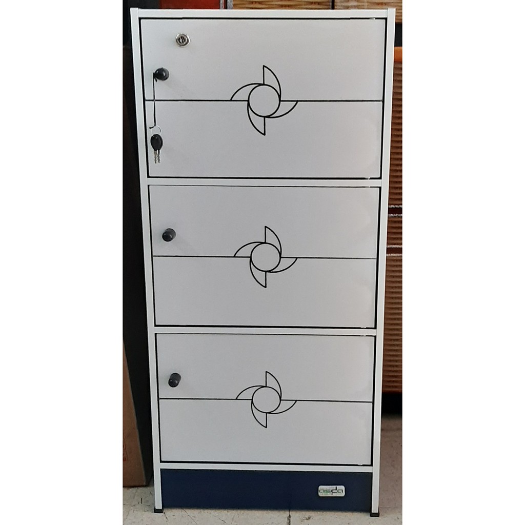 Jual Rak Lemari Pintu Rakitan 3 Susun Partikel Rak Buku Pintu Motif ...