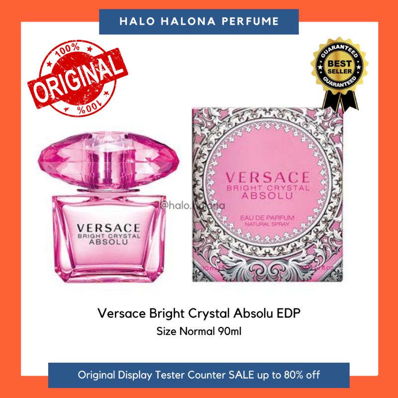 Jual Versace Bright Crystal Absolu EDP Box Segel Parfum Original ...