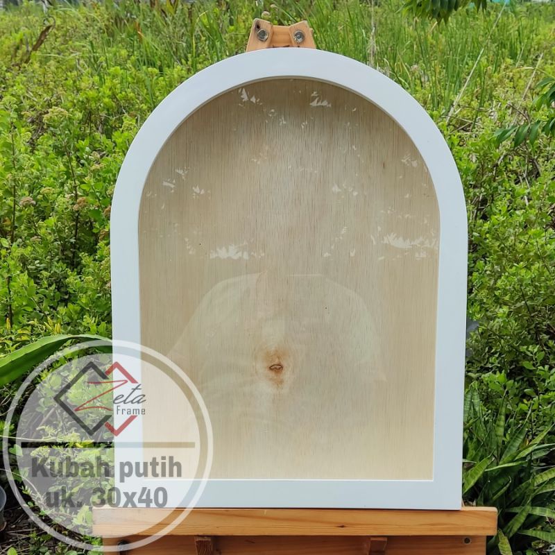 Jual Pigura mahar model kubah warna putih uk. 30x40 - pigura mahar ...