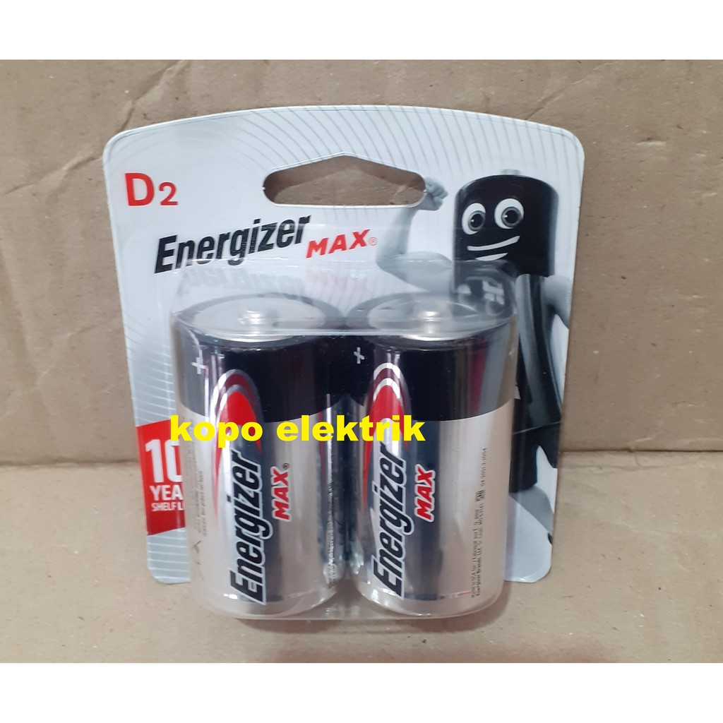 Jual Baterai Energizer Size D LR20 Besar 1.5V Batre tipe D Alkaline ...
