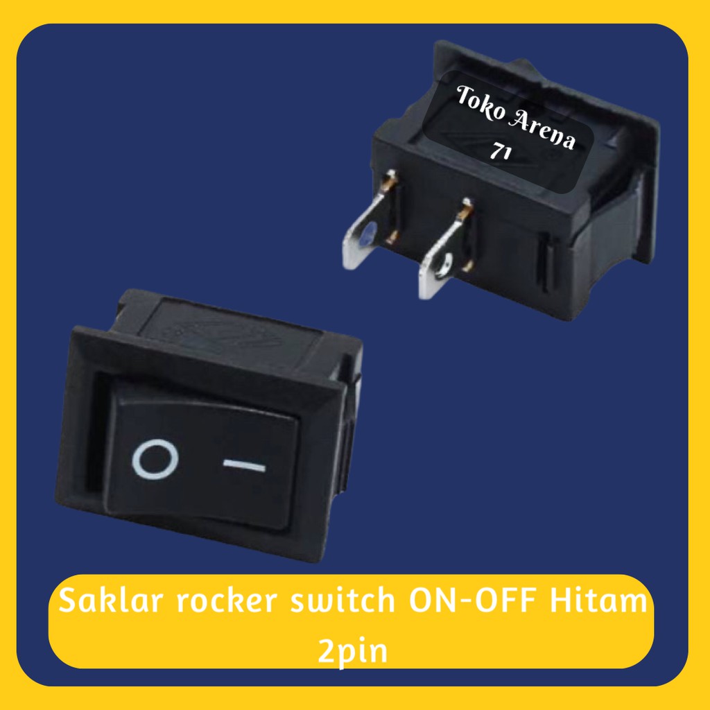 Jual Rocker switch 2 pin 2 saklar 2 kaki karaoke kecil | Shopee Indonesia