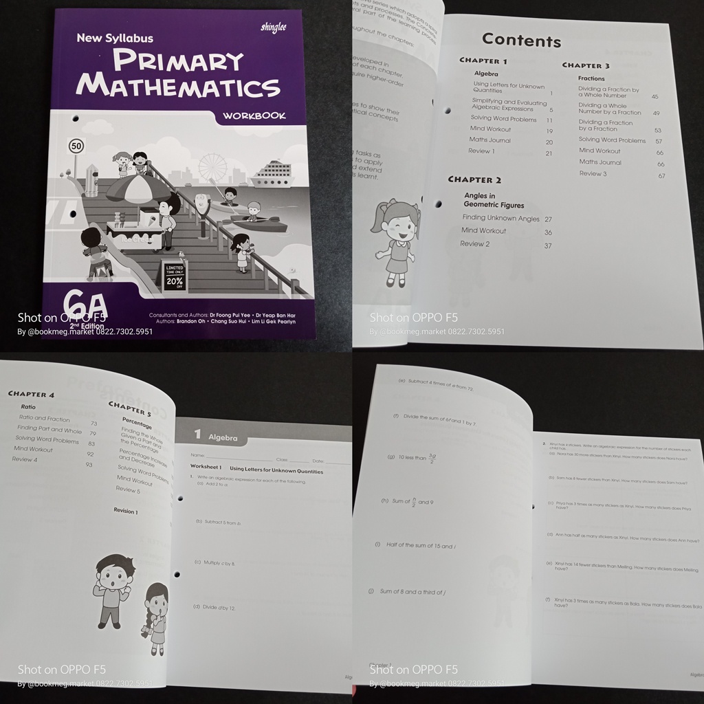 Jual BUKU NEW SYLLABUS PRIMARY MATHEMATICS 1A - 6B (TEXTBOOK & WORKBOOK ...