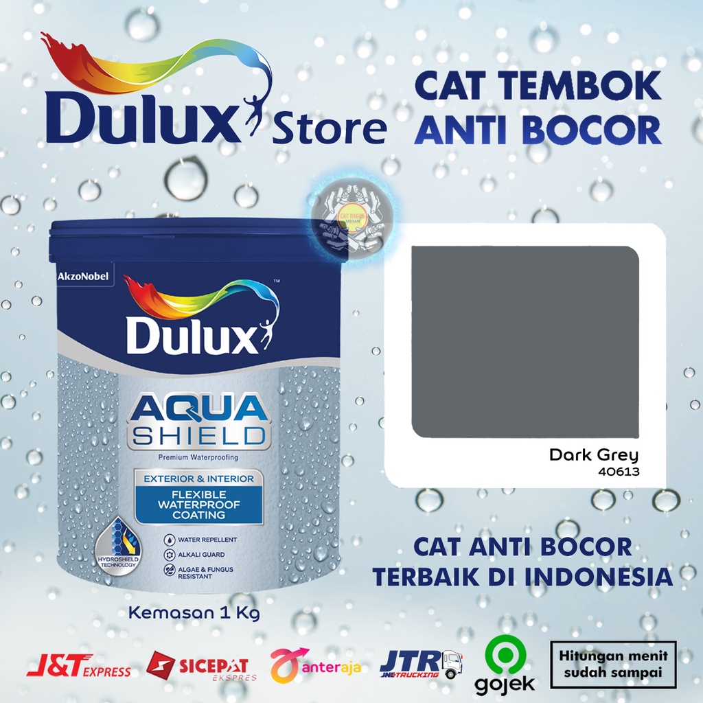 Jual CAT TEMBOK ANTI BOCOR DULUX AQUASHIELD 2X LEBIH KUAT TAHAN CUACA ...