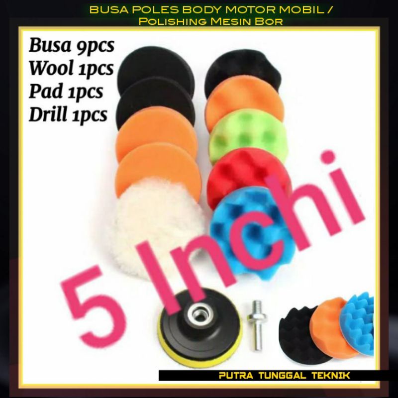 Jual BUSA POLES BODY MOBIL MOTOR 5 inch - Alat Spon Foam Fad Velcro ...