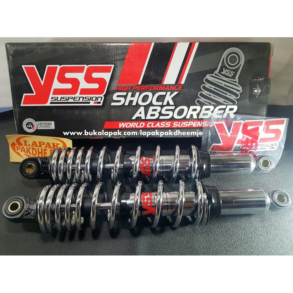 Jual SHOCK YSS TOP PRIME 340 MM ORIGINAL THAILAND WARNA CHROME RX KING SHOGUN SUPRA X125 34 CM ...