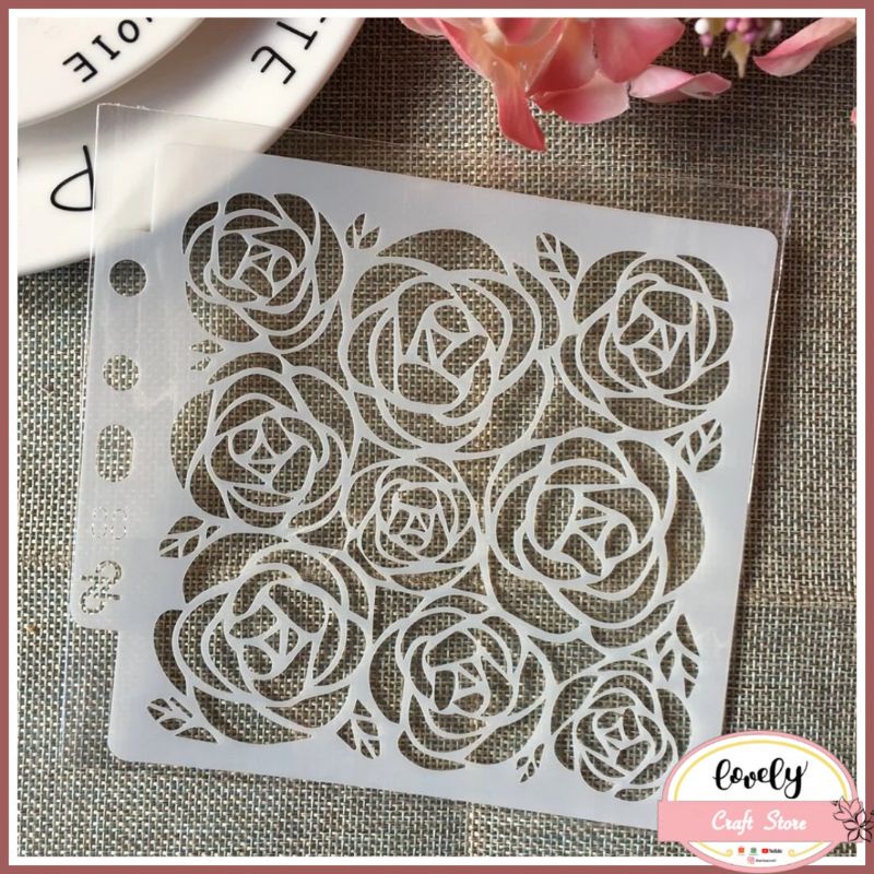 Jual LovelyCraftStore | S20 ~ Plastic Stencil Cetakan Stensil bentuk ...