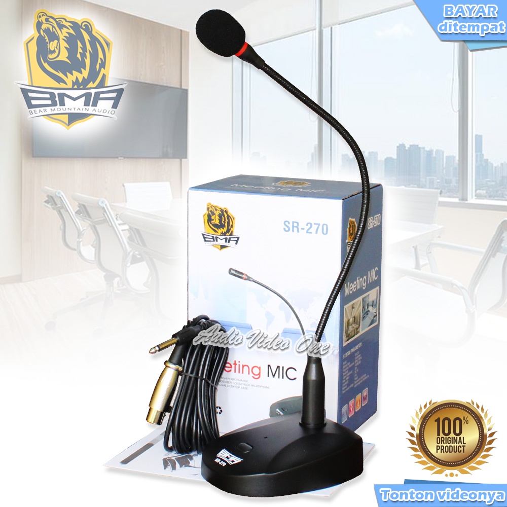 Jual Mic BMA SR 270 Microphone Meja Mik Duduk Mikrofon Meeting ...
