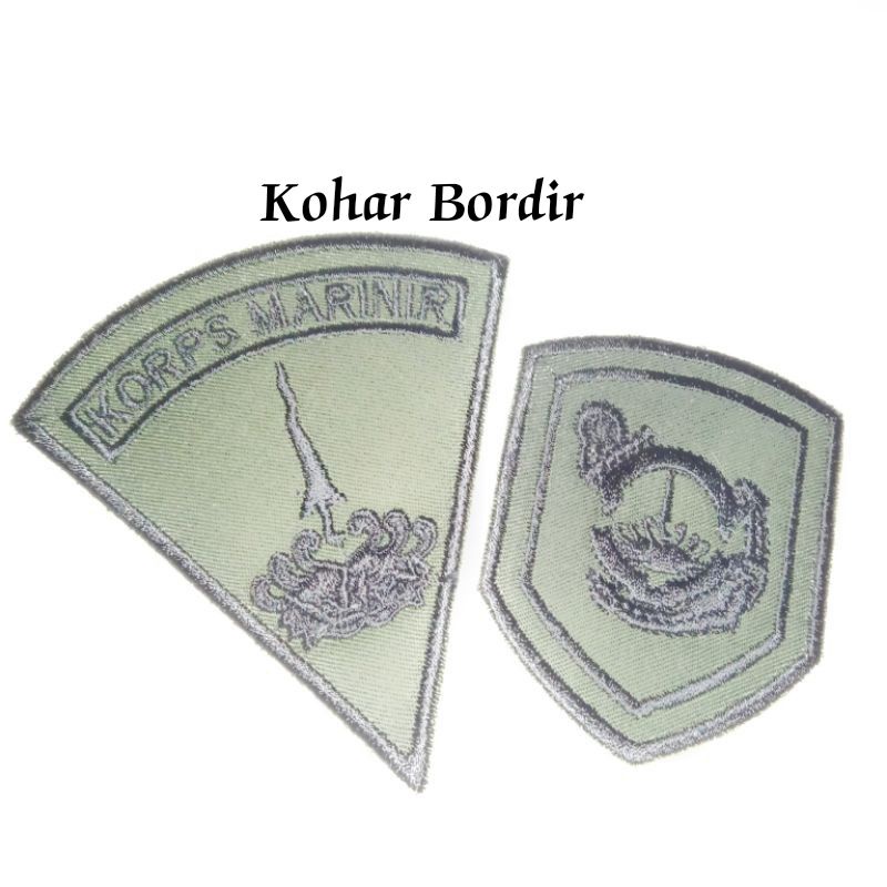 Jual (cod)bordir logo marinir kormar seragam TNI al | Shopee Indonesia