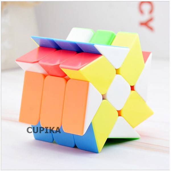 Jual Cube Puzzle 3x3 QY QIYI Stickerless Windmill Fisher Unik murah ...
