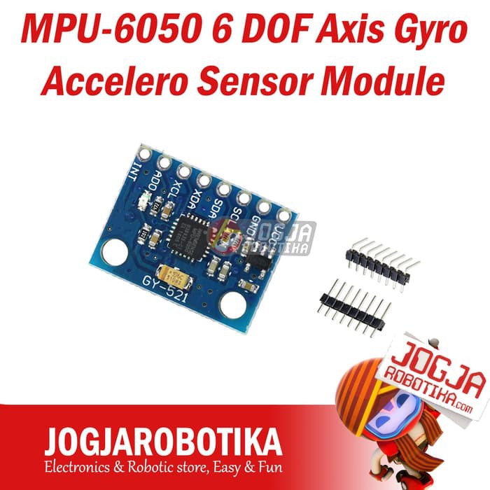 Jual MPU-6050 6 DOF AXIS LC H-64 GYRO GYROSCOPE ACCELEROMETER SENSOR MODULE | Shopee Indonesia