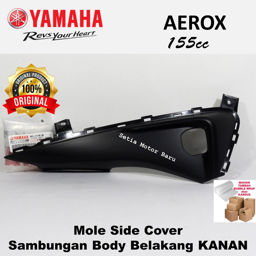Jual Mole Cover Side Sambungan Body Belakang Delta Box Aerox 155 Kanan ...